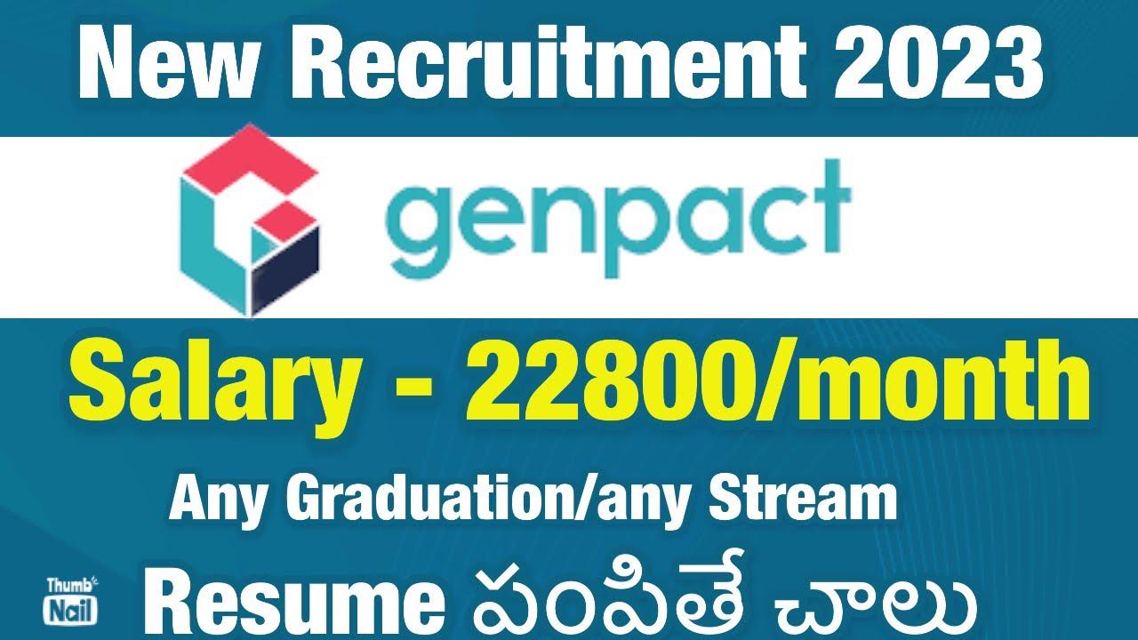 Genpact latest jobs | genpact jobs for freshers | genpact recruitment ...