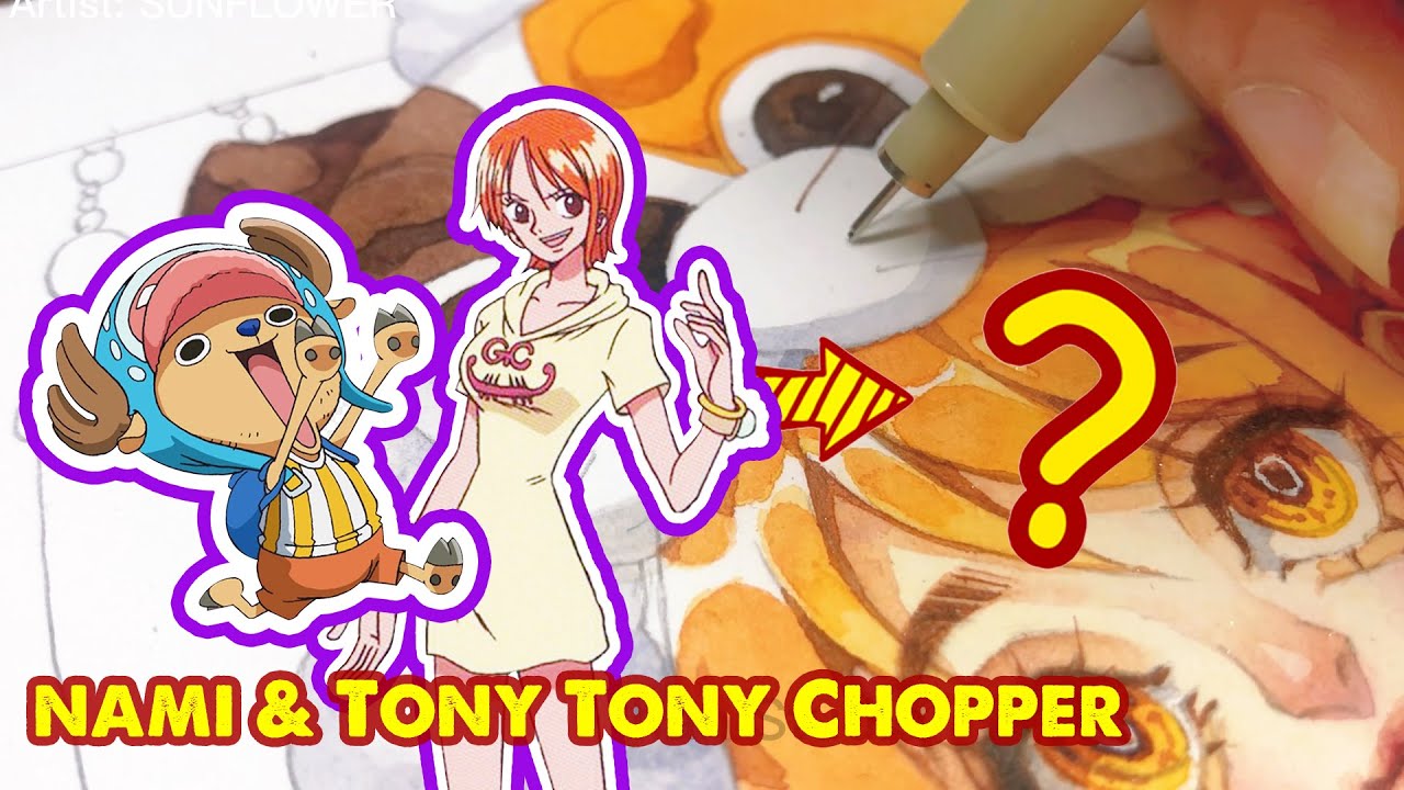 Draw Nami & Tony Tony Chopper - One Piece | Huta Chan Studio - YouTube