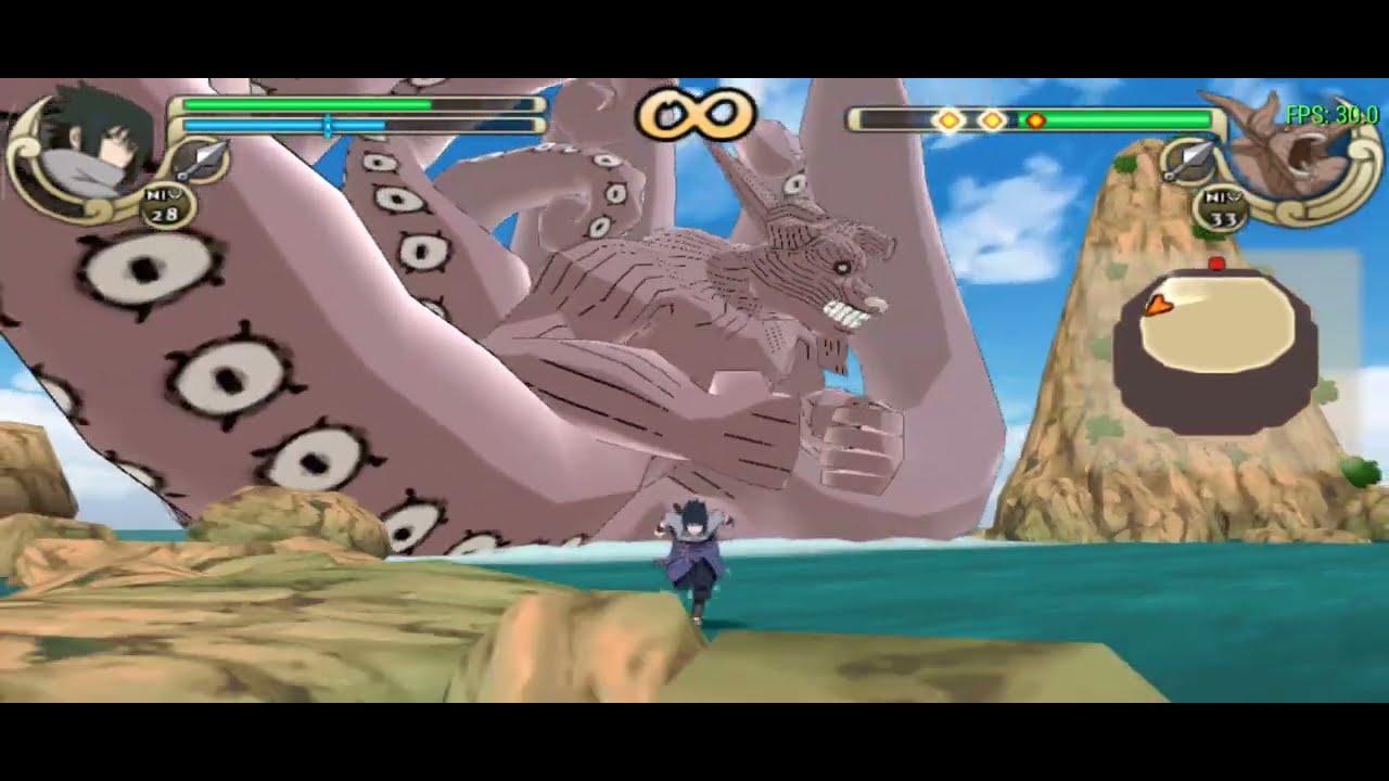 Sasuke vs el ocho cola (killer bee) parte final: Naruto Ultimate ninja ...