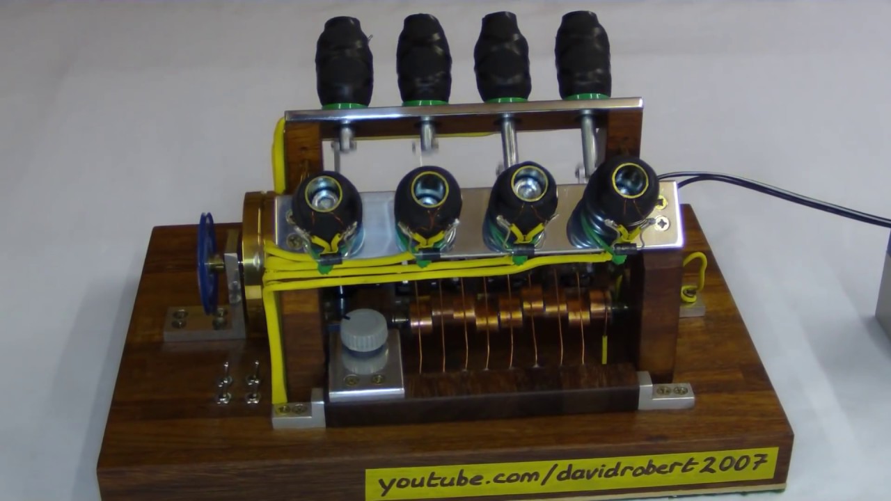 V8 Solenoid Engine 360° View - YouTube