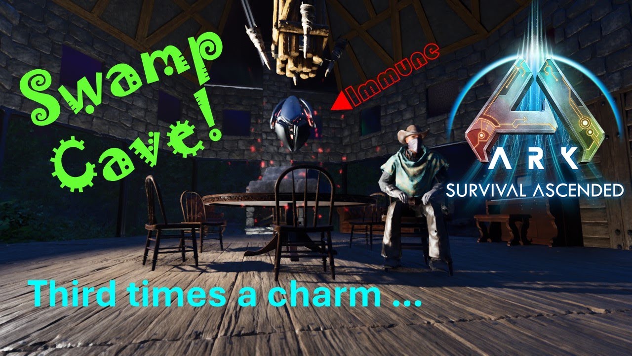 Ark Survival Ascended - Solo Swamp Cave ....3rd times a charm - YouTube
