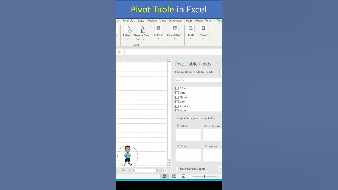 Excel Job Interview Questions Pivot Table In Excel Advanced Excel Excel Exceltutorial
