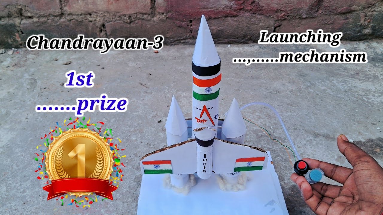 Chandrayaan -3 working model, chandrayaan project for School #howto # ...