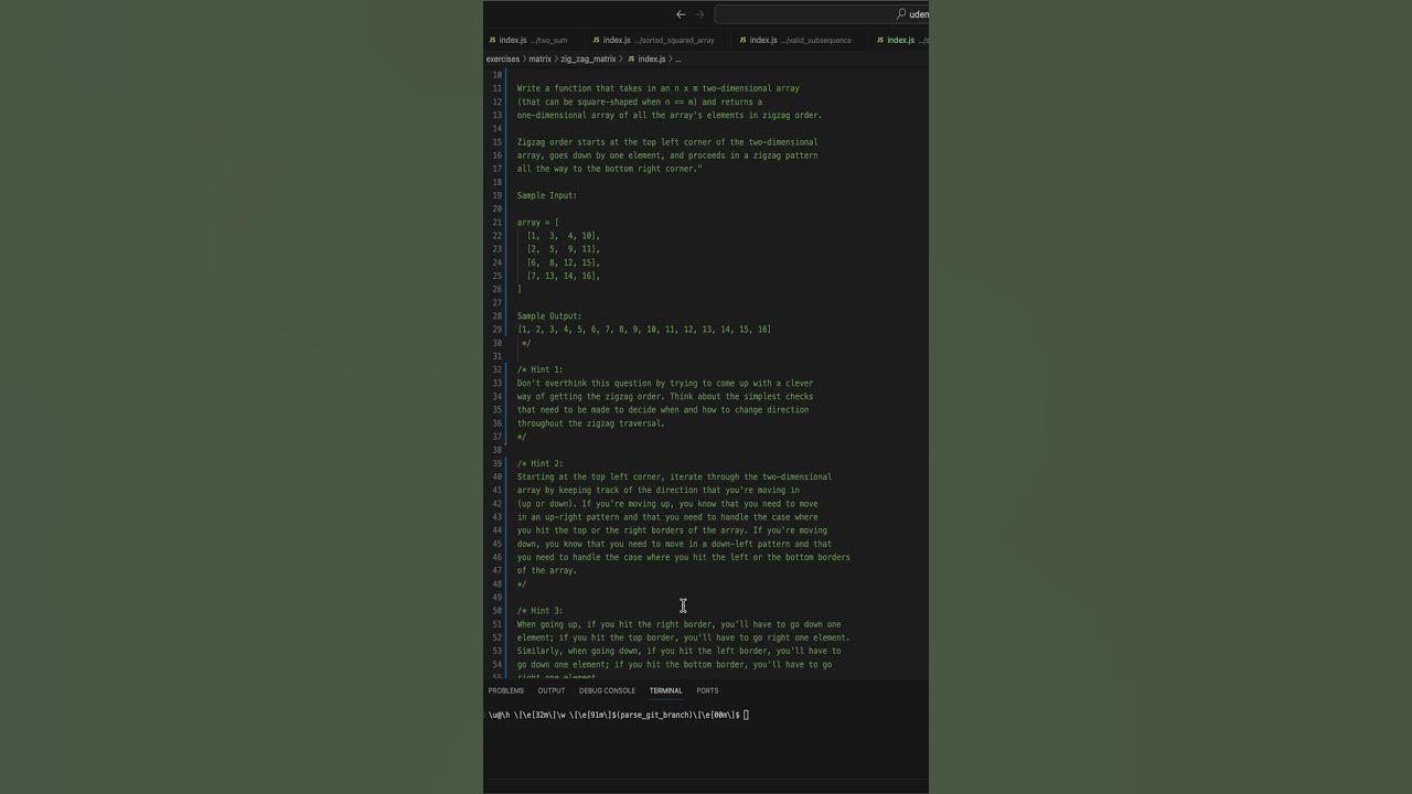 Q15 Zigzag Traversal Codinginterviews Youtube
