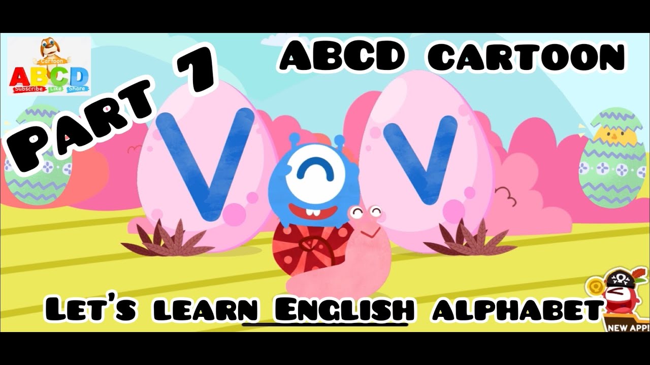 ABCD Cartoon | KİDS | Today lets learn from V TO Z | Learning video ...