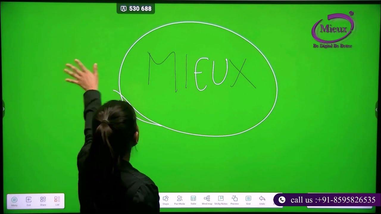 Mieux Interactive Flat Panel Mx Series Audiovideo Education Teaching Digitalclassrom Youtube