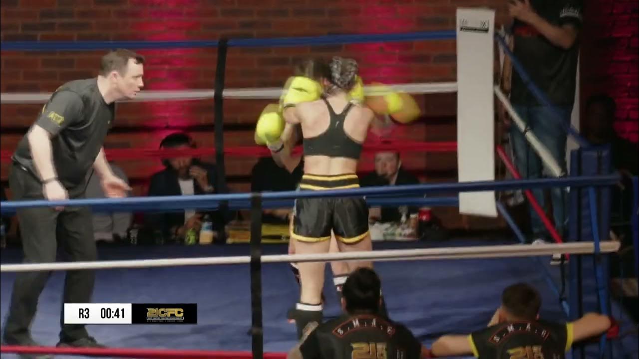 Rhianne Graham Fierce Muay Thai Vs Megan Verrell 21cc Youtube