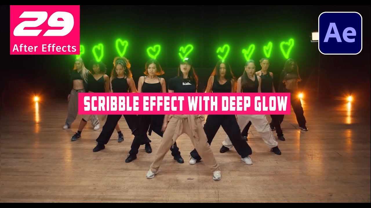 After Effects Class - 29 , Super EASY Scribble Effect with DEEP GLOW - YouTube