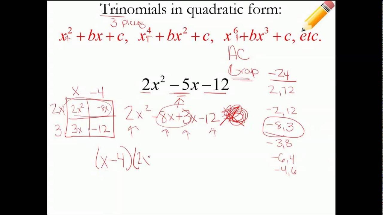 Unit 7: Factoring Polynomials - YouTube