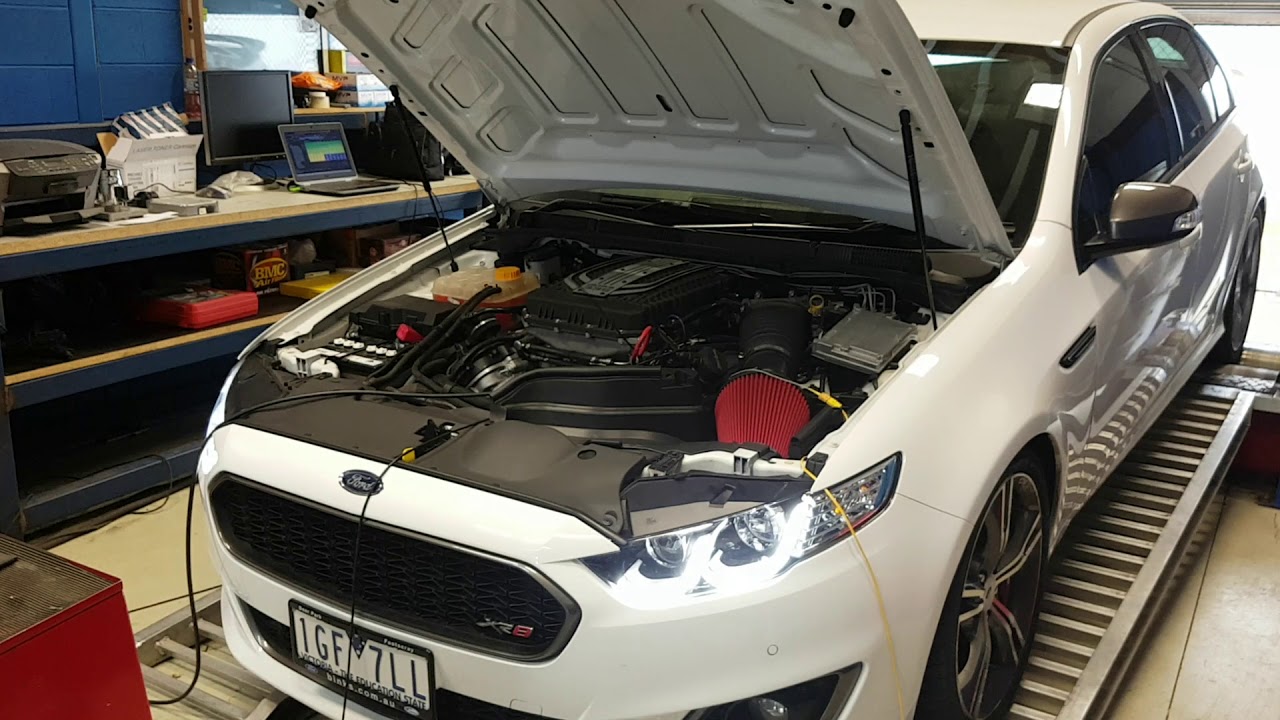 FGx XR8 Pcmtec Eflex Custom R98/E85 tune. - YouTube