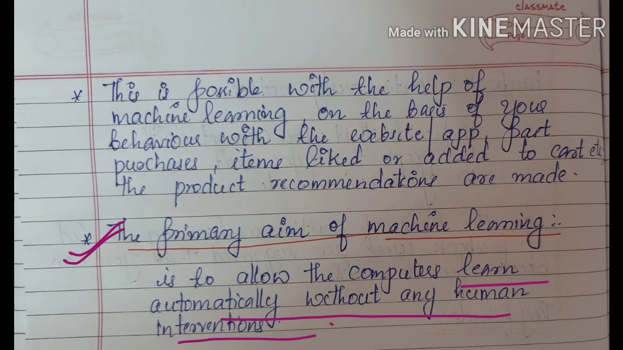 machine learning /lecture 2 (module 1) - YouTube