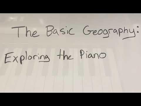 Keyboard Piano Lesson 1 - The Basic Geography: Exploring the Piano ...
