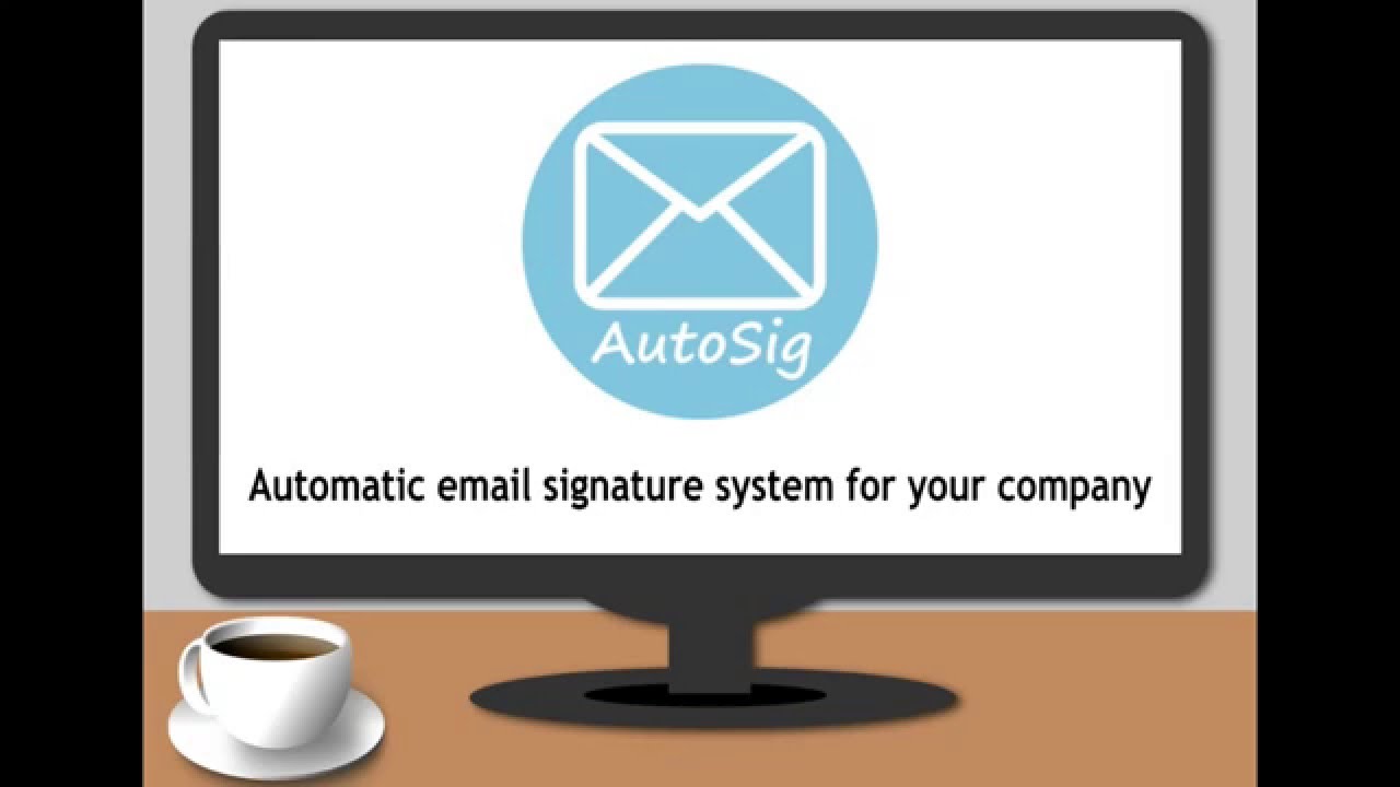 AutoSig - Automatic Email Signature System - YouTube