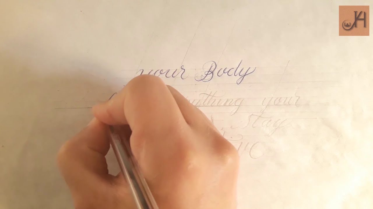 Beautiful handwriting BLUE INK | How to improve your handwriting ...