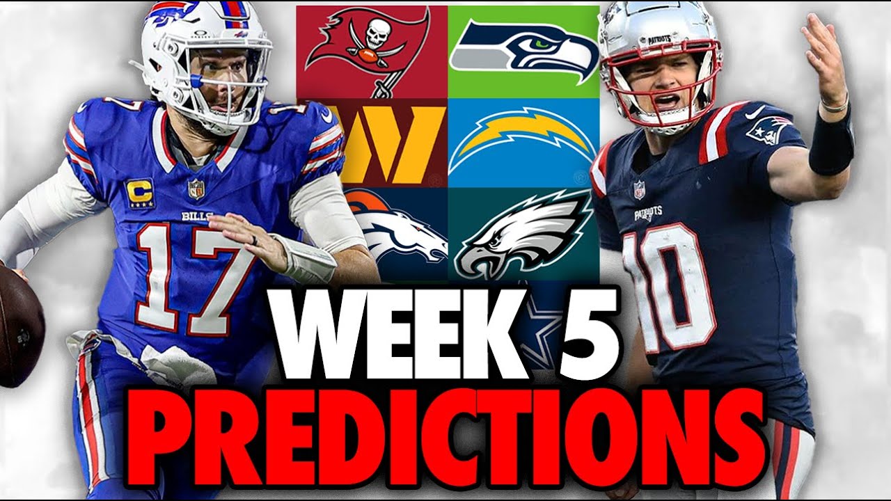 NFL Week 5 Predictions for EVERY GAME!! | NFL Week 5 Preview - YouTube