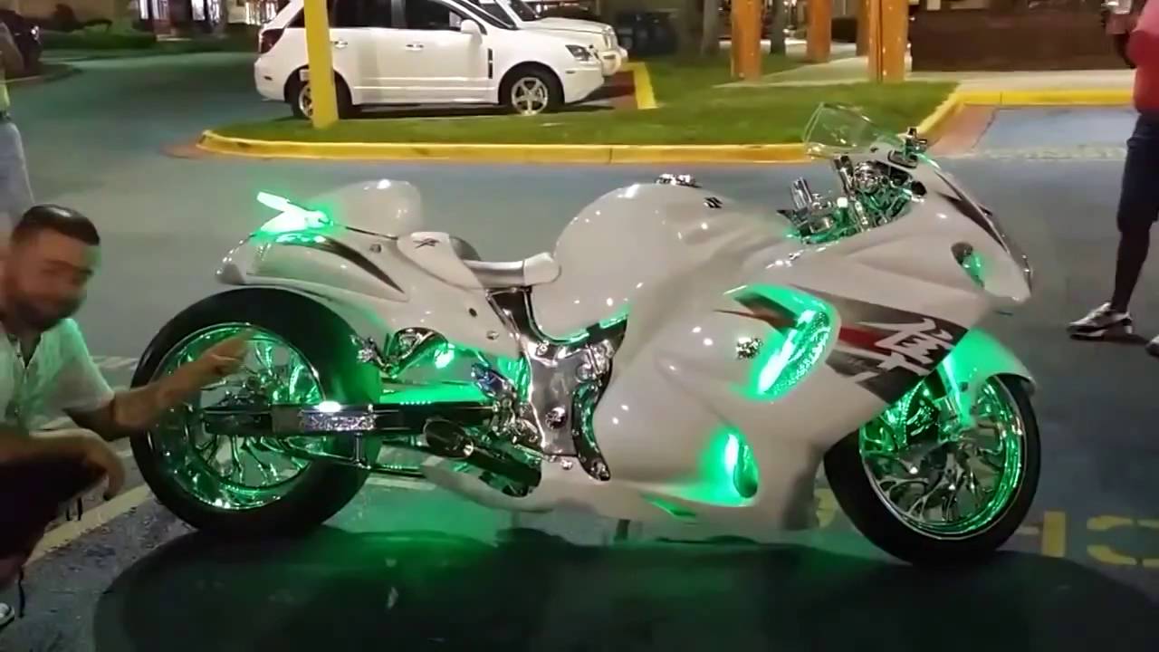 Amazing LED Custom Suzuki Hayabusa - YouTube