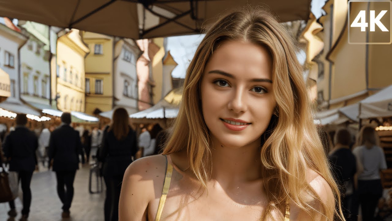 [4k AI art] Callie in Krakow Market Square | AI girl music lookbook ...