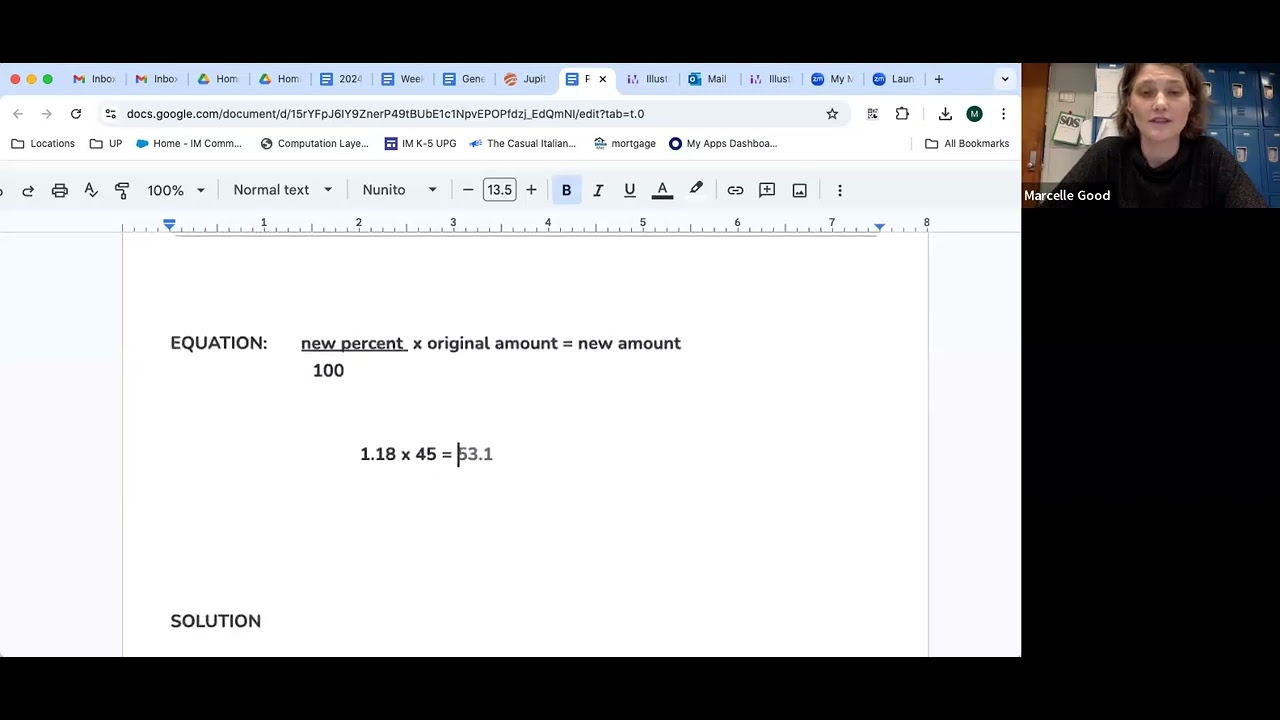 Percent increase and decrease examples - YouTube