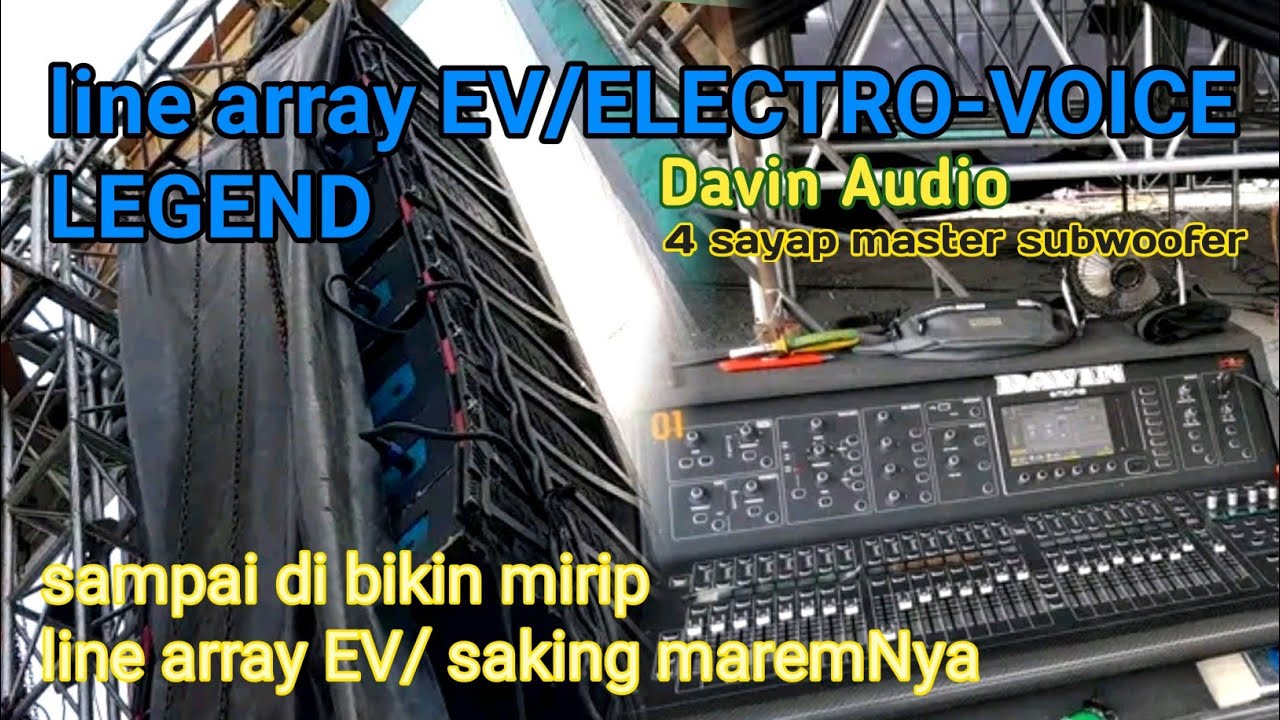 line array EV/Electro-voice XLC 127 -DVX 3-way mantap sampai sayap ...
