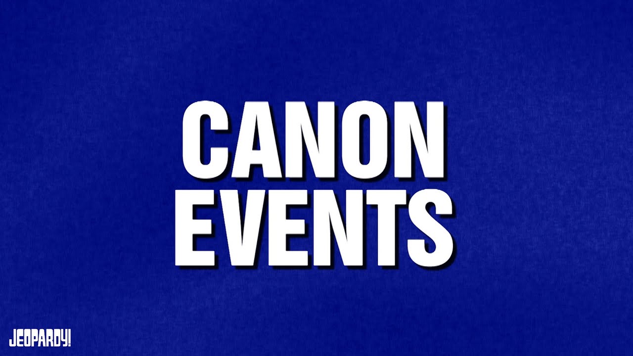 Canon Events | Category | JEOPARDY! - YouTube