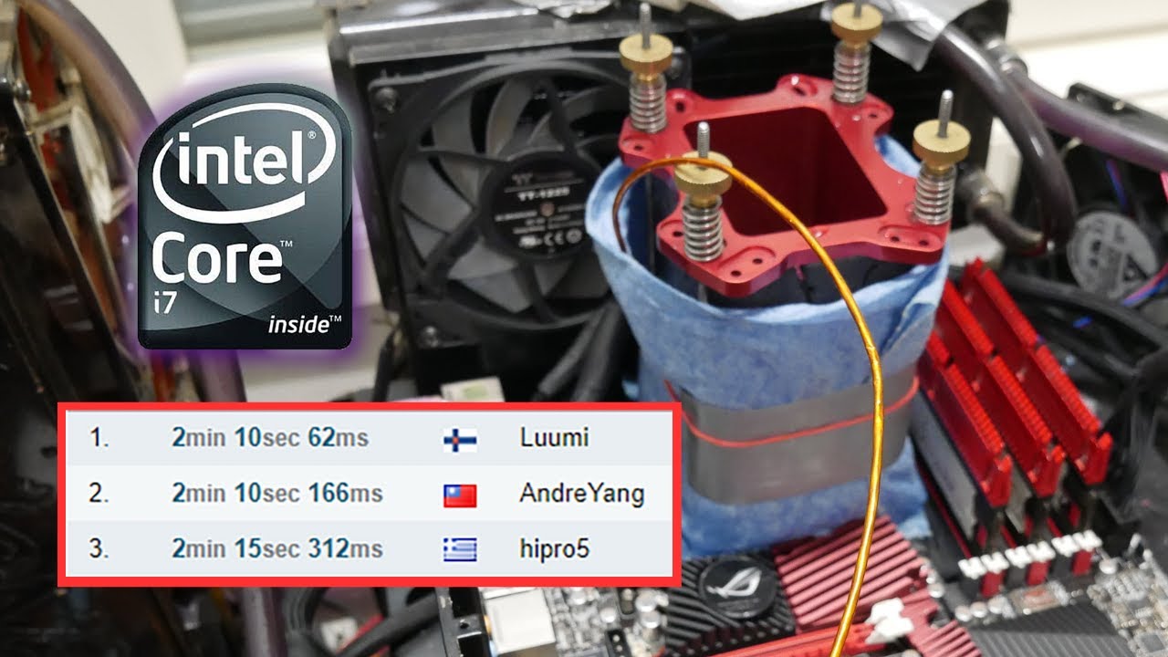 Results of a LIFETIME - Intel Core i7 975 Overclocked to 6.2GHz+ on LN2 - YouTube