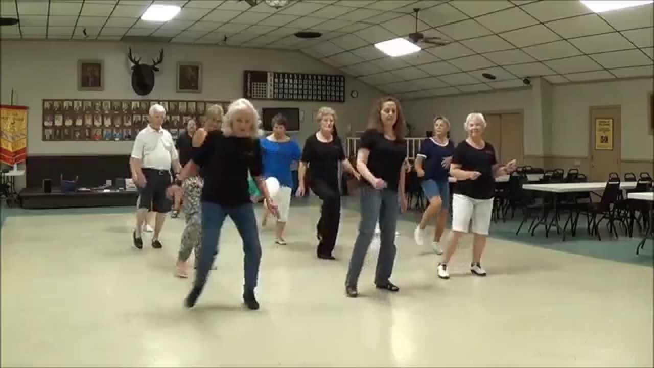 Moose divas and dudes all about that bass Line dance - YouTube