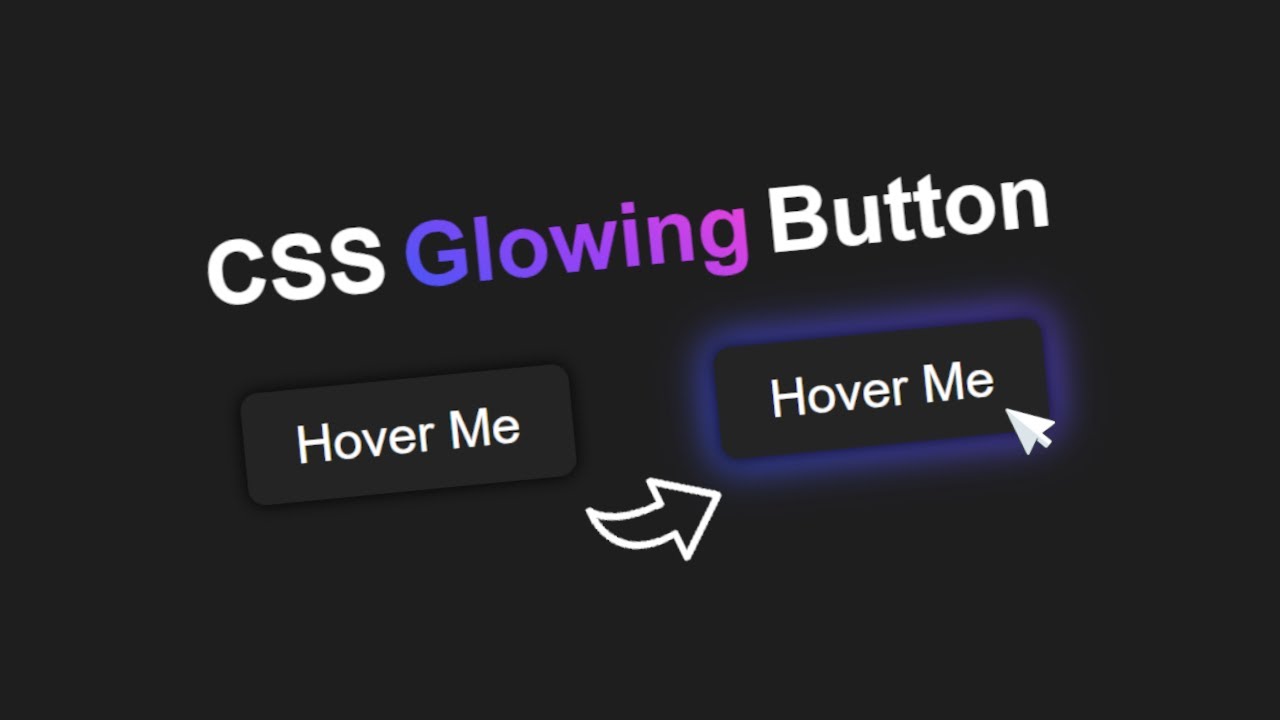 Create Glowing Button With Html Css And Javascript Html Css Coding
