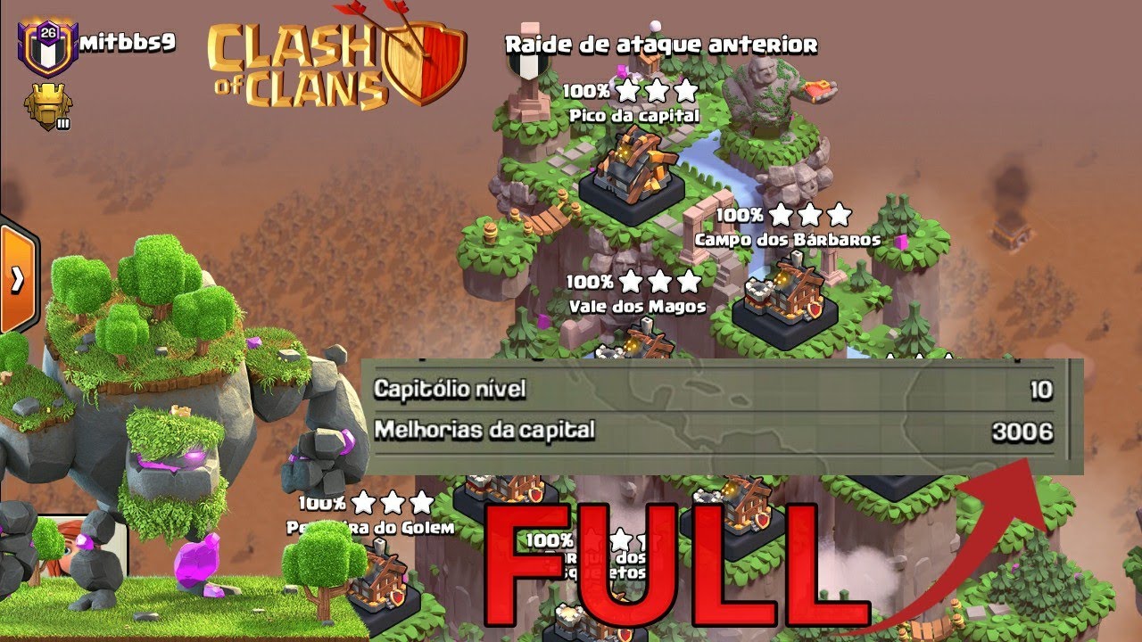 ATAQUEI UM CLAN FULL NA CAPITAL DO CLAN! CLASH OF CLANS - YouTube