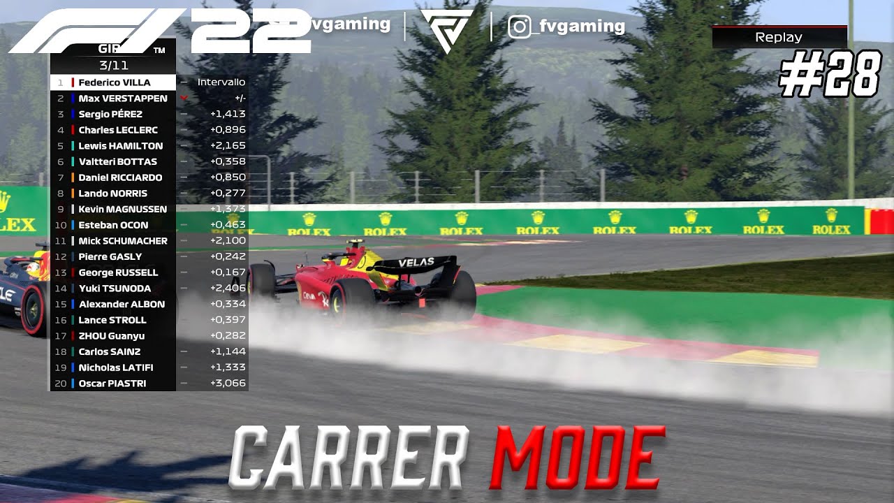 F1 22 Season Mod CAREER Part 28: SPA- ITA - YouTube