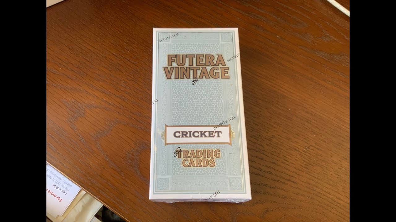 Box Break #118 - 2024 FUTERA VINTAGE CRICKET BOX OPENING - YouTube