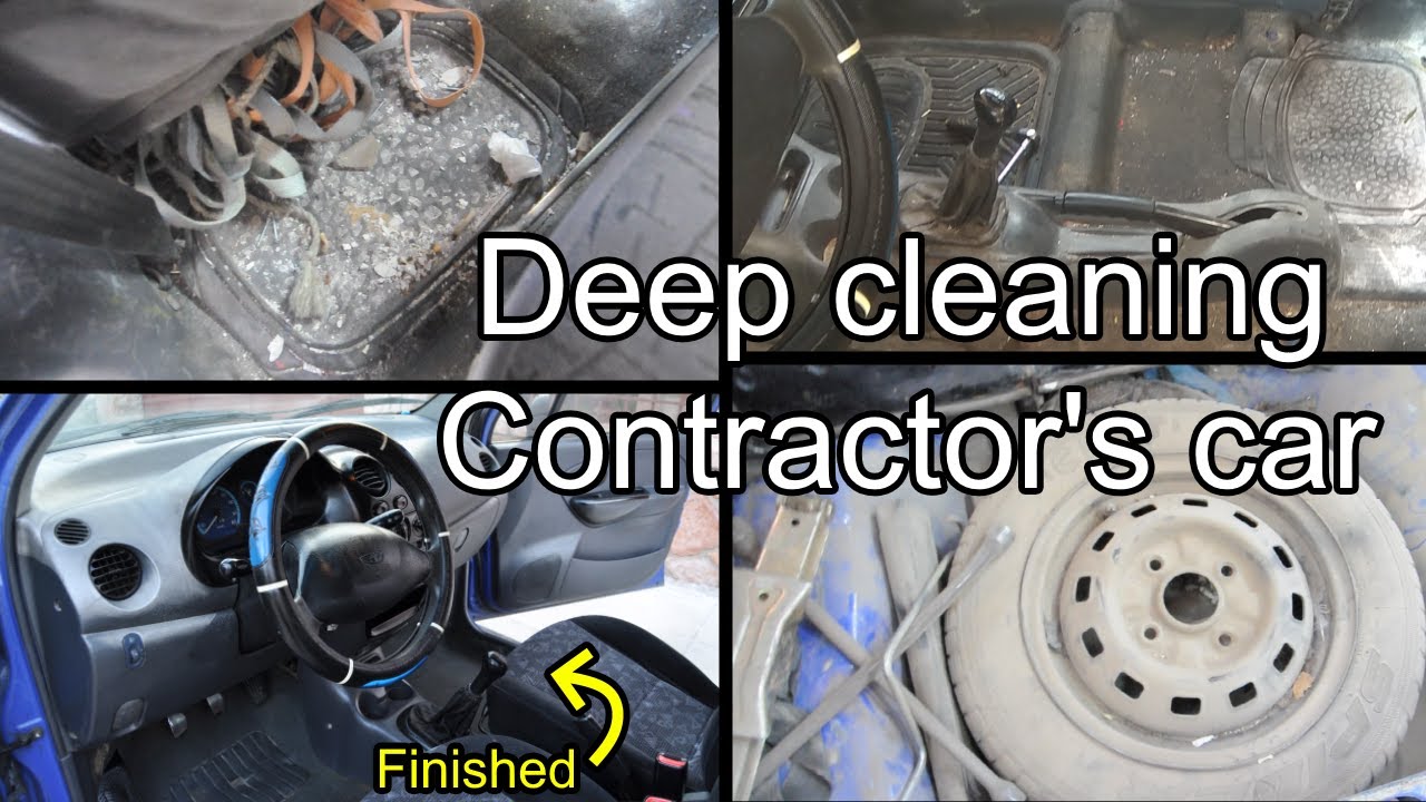Detailing Filthy Constructions Car Interior (Never Deep Cleaned) - YouTube