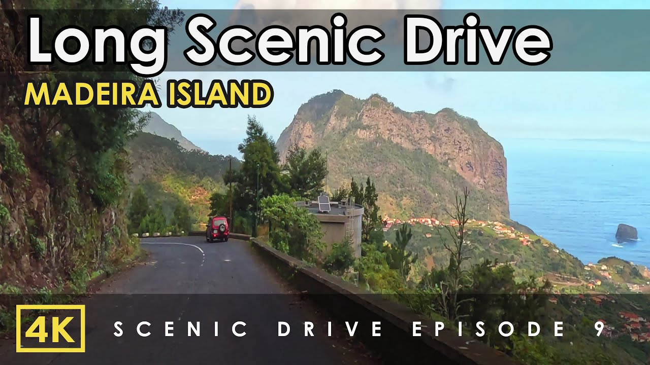 Madeira, Portugal | 4K Virtual Driving Tour | Madeira Beautiful Scenery ...