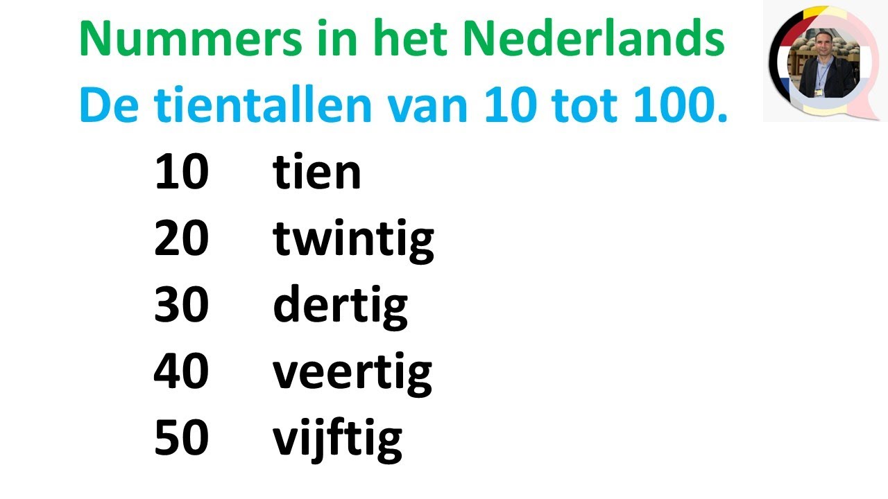 Nummers in het Nederlands - We leren NEDERLANDS! DUTCH - YouTube