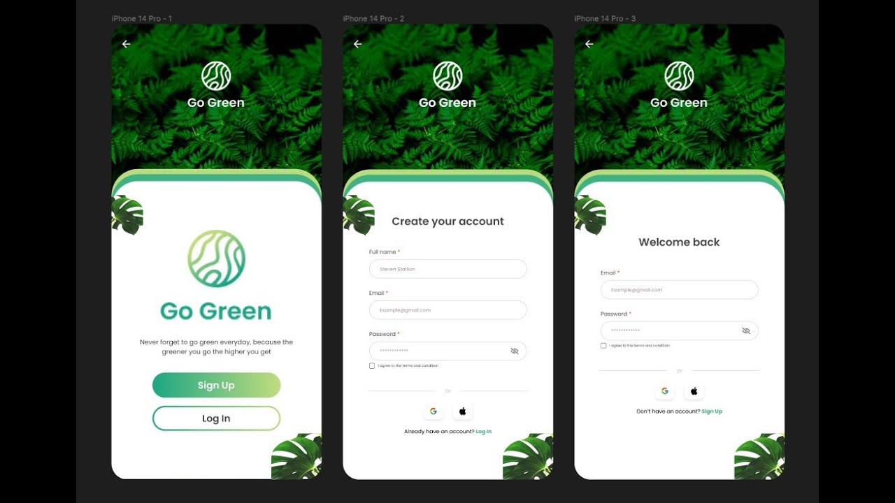 Go Green Flutter App Nature App Part 1 - YouTube