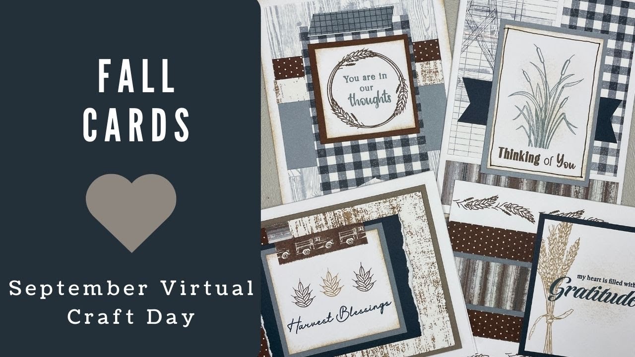 Harvest Themed Cards | Virtual Craft Day | Close to My Heart - YouTube