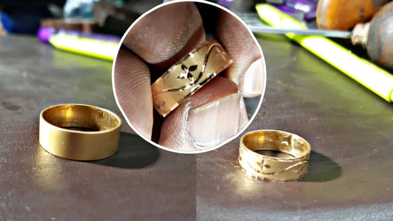 How to do Show Work on a Gold Ring #trending #ring #goldjewellery - YouTube