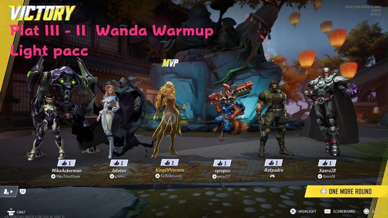 Wanda Warmup Game, Plat III - II ( Marvel Rivals ) - YouTube