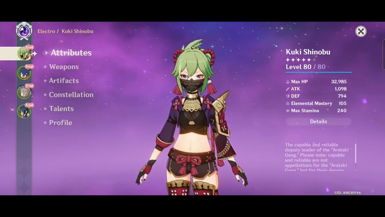 Kuki shinobu taking her mask off | Cute |Genshin Impact - YouTube