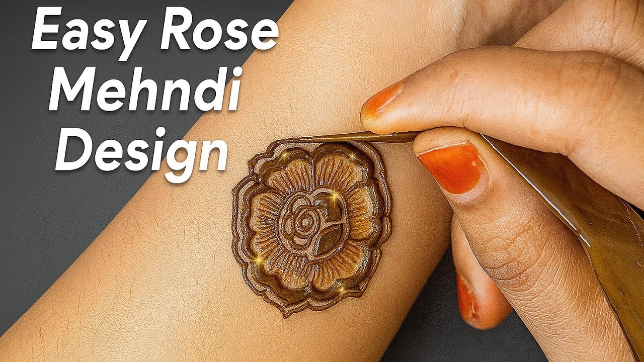 Easy and beautiful henna| Pretty henna in dome style - YouTube
