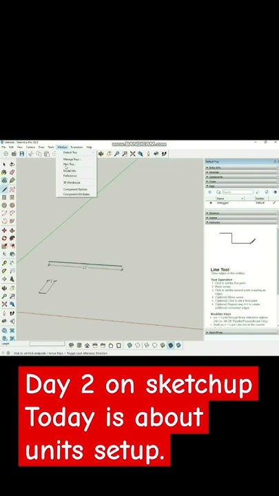 Day 2 on sketchup Today is about units setup. - YouTube