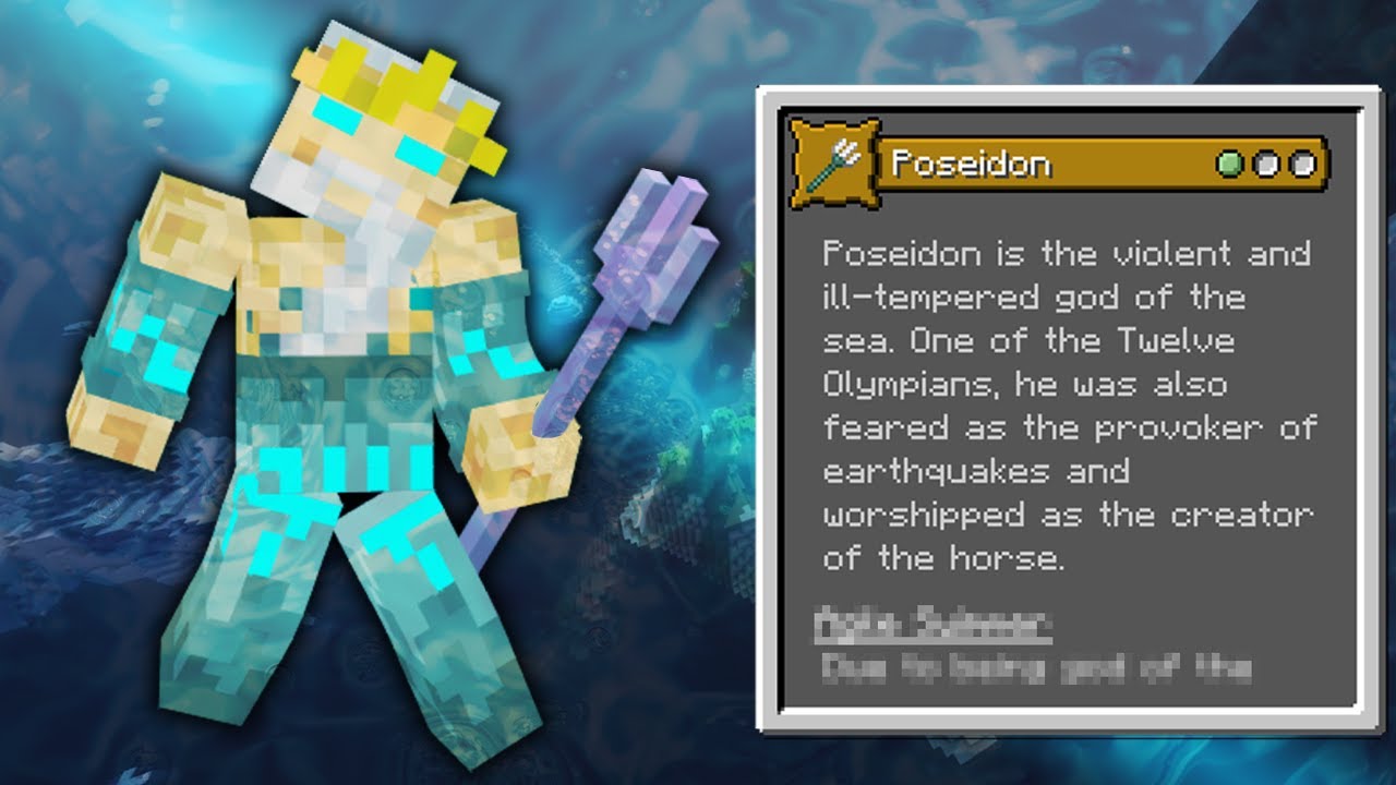 Minecraft Origins Mod - Poseidon - YouTube