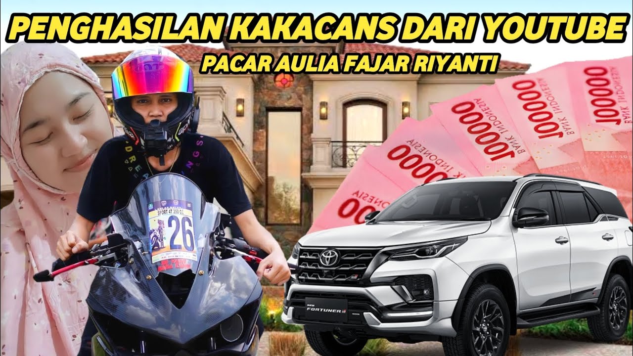 Penghasilan kakacans dari youtube pacar baru aulia fajar riyanti 2024 - YouTube
