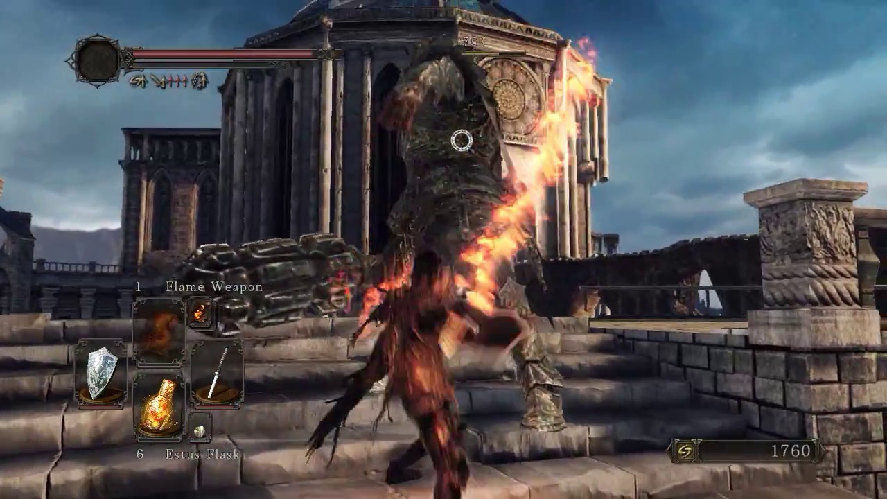 Dark Souls II - Flame Weapon Demonstration - YouTube