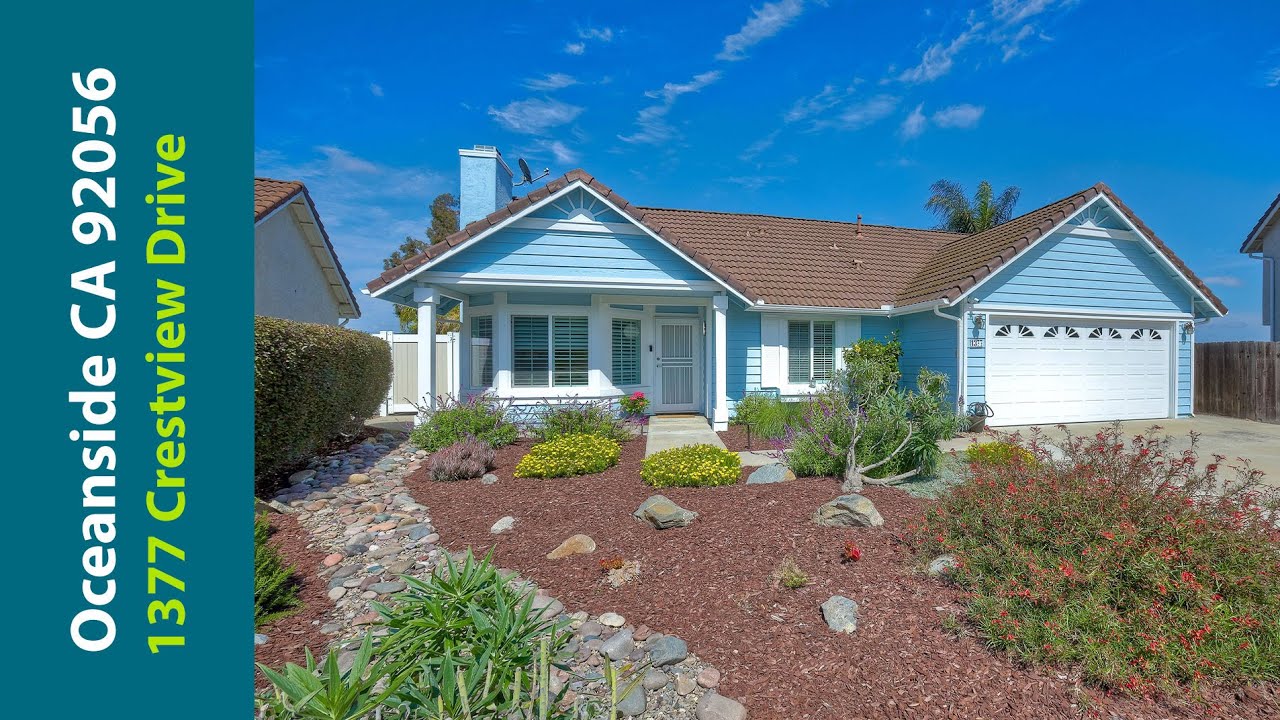 1377 Crestview Dr, Oceanside, CA 92056 - Oceanside Home for Sale - YouTube