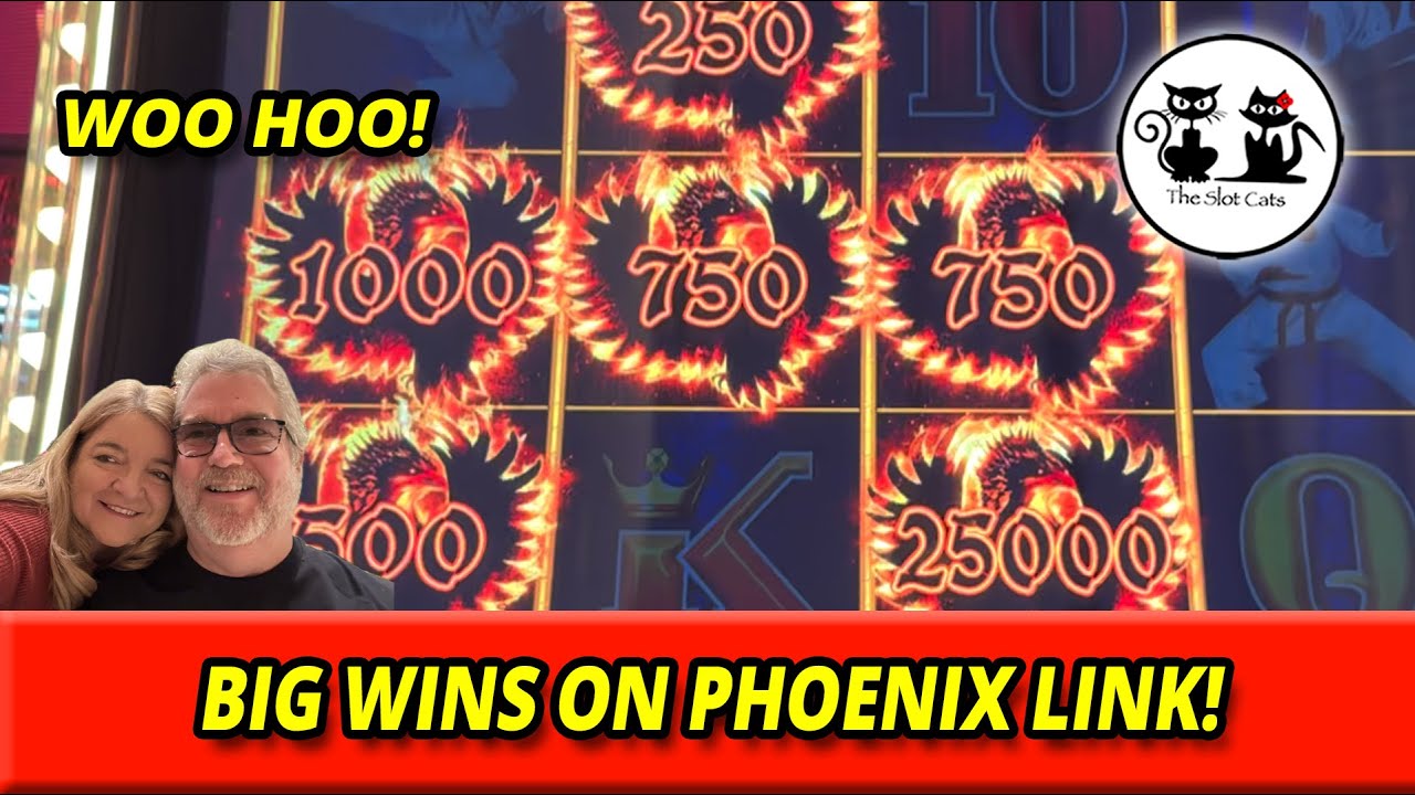 WINNING BIG ON PHOENIX LINK SLOT MACHINE IN LAS VEGAS! BIG WIN BONUSES ...