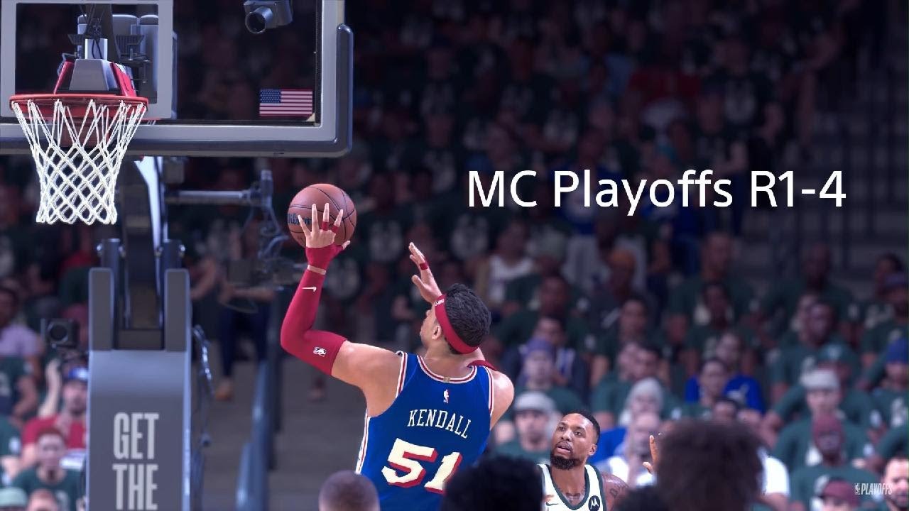 NBA 2K25_MC Playoffs R1-4 MIL ブロック合戦 - YouTube