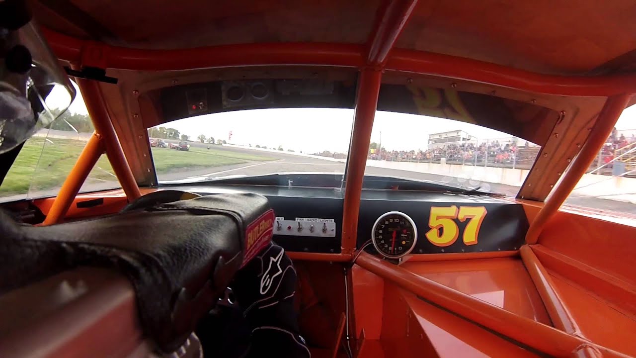 Owosso Speedway ON BOARD Blake Rowe Sportsman Heat Race 05/18/13 - YouTube