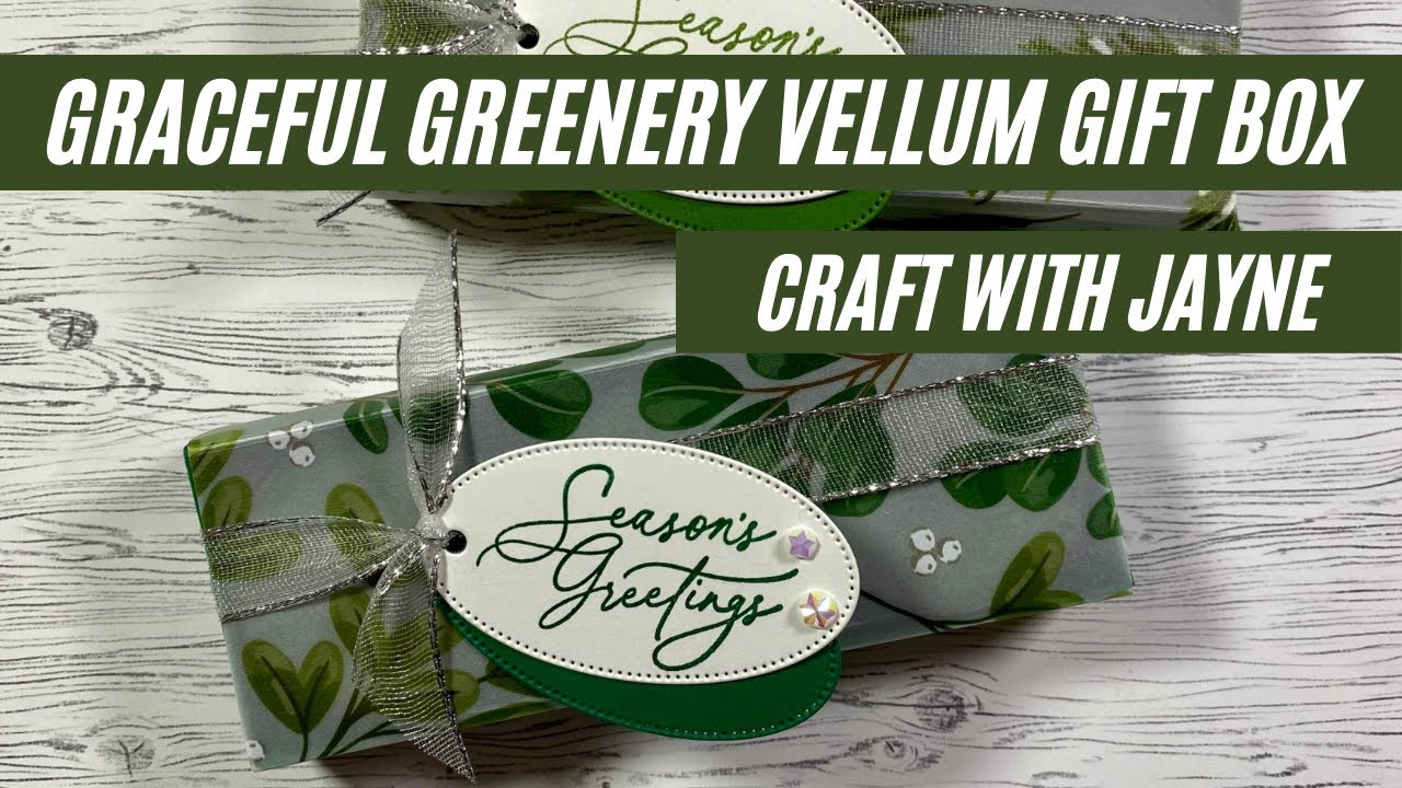 Graceful Greenery Vellum Tealight Gift Box | Craft Fair Series | Craft ...