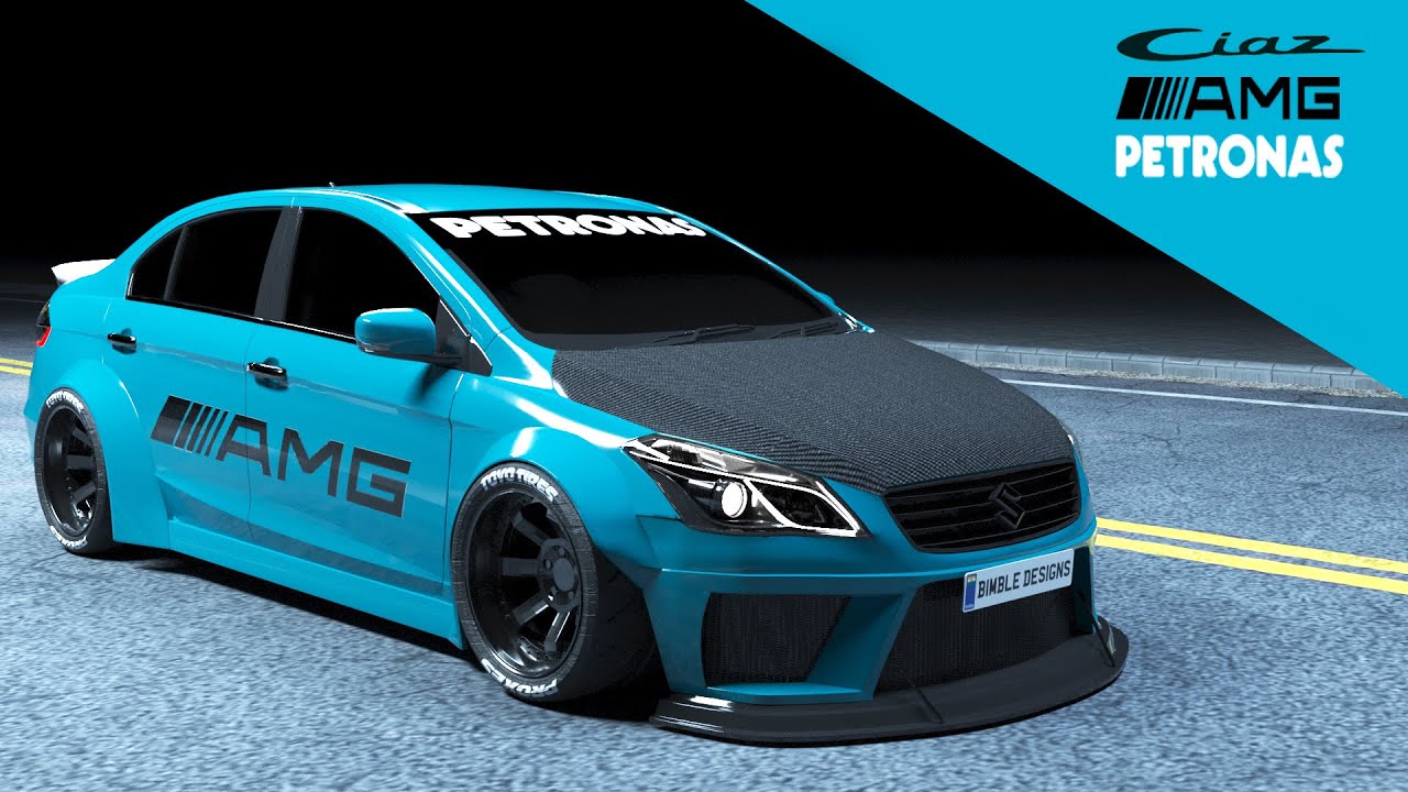 Maruti Ciaz modified concept | AMG Petronas inspired | Bimble Designs ...
