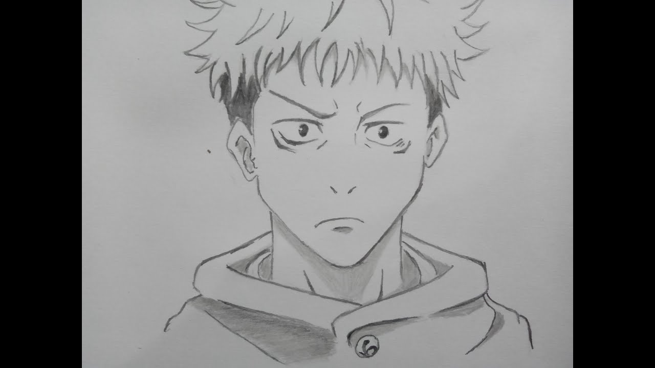 Menggambar Anime || Itadori Yuji - (Jujutsu Kaisen) || Step by Step ...